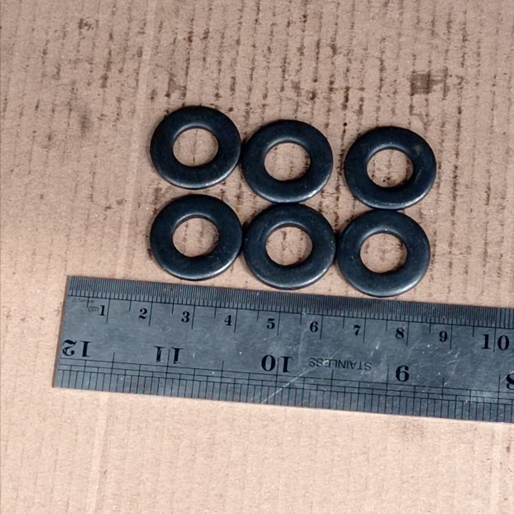 Jual RING PLAT M10 BAJA RING 10MM HITAM WAHSER M10 BAJA WASHER HITAM ...
