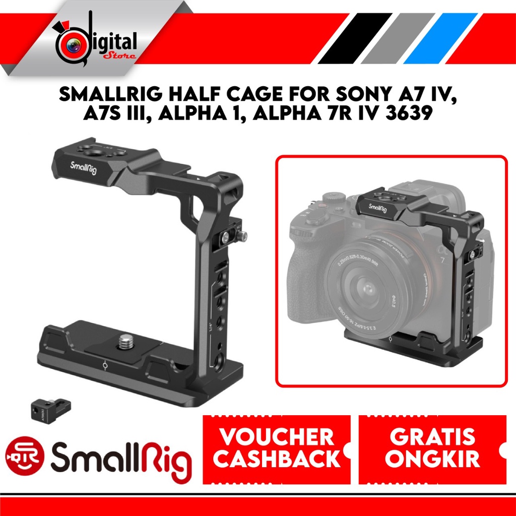 Jual SmallRig Half Cage for Sony A7 IV, A7S III, Alpha 1, Alpha 7R IV 3639 | Shopee Indonesia