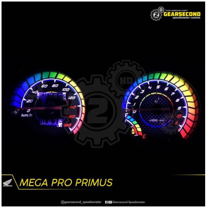 Jual PANEL SPEEDOMETER CUSTOM HONDA MEGAPRO PRIMUS - Gearsecond Bandung | Shopee Indonesia