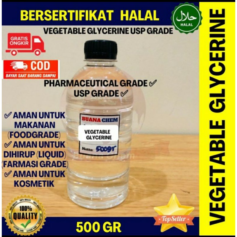 Jual Vegetable glycerine 500Gr/ Gliserin / Gliserol / vg Indonesia ...