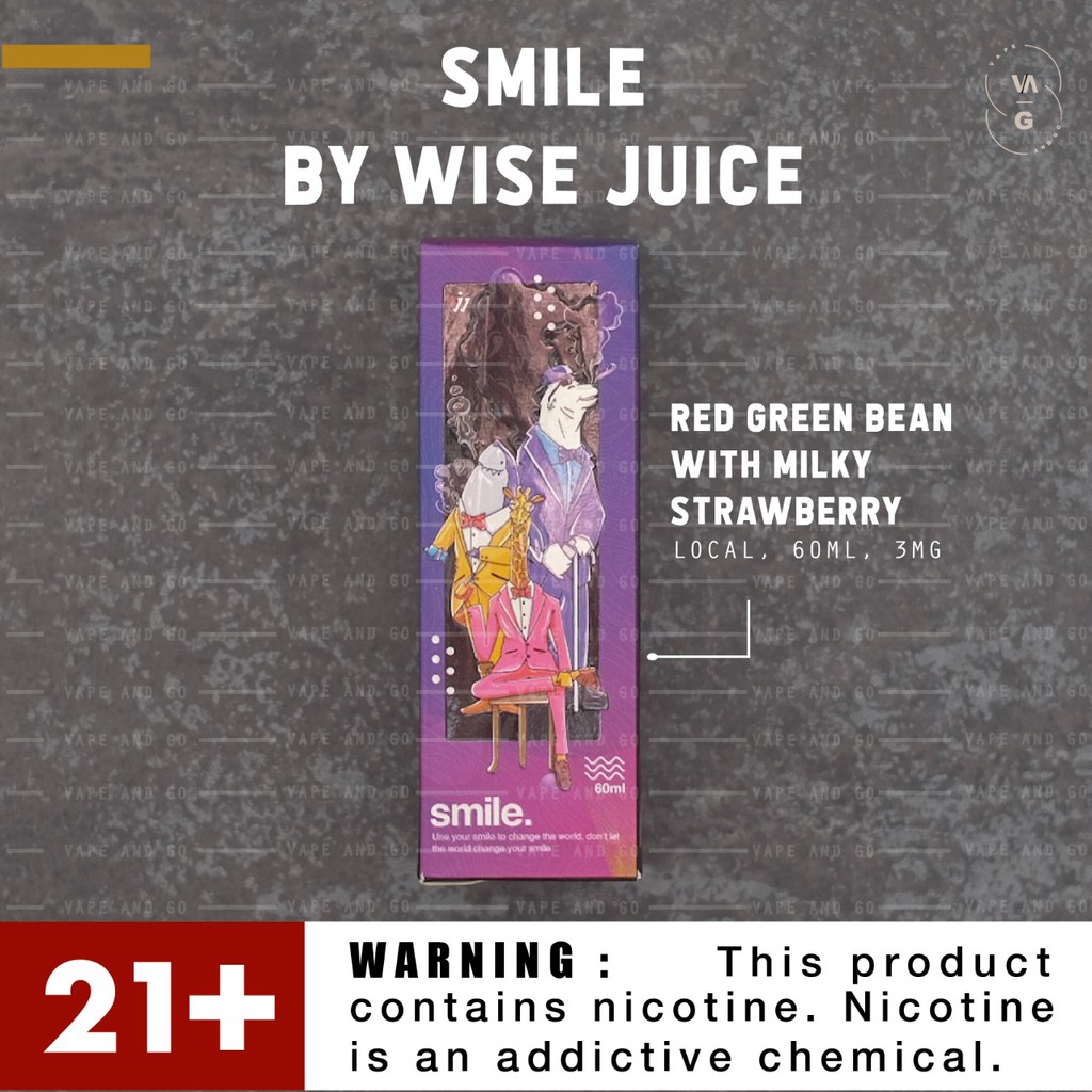 Jual SMILE JUICE BY WISE X ARIFFARISAN LIQUID VAPE VAPOR 60ML ...