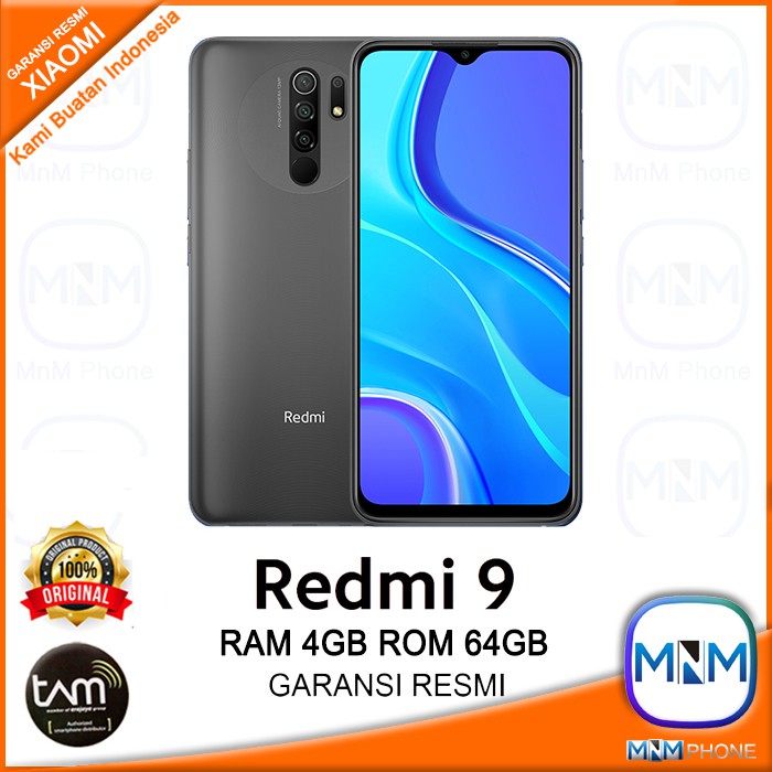 Jual Xiaomi Redmi 9 4/64 RAM 4GB ROM 64GB Garansi Resmi | Shopee Indonesia