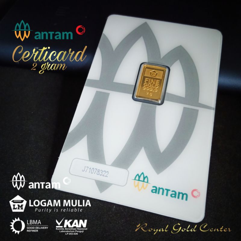 Jual EMAS LOGAM MULIA LM ANTAM CERTICARD REDMARK 2 GRAM | Shopee Indonesia