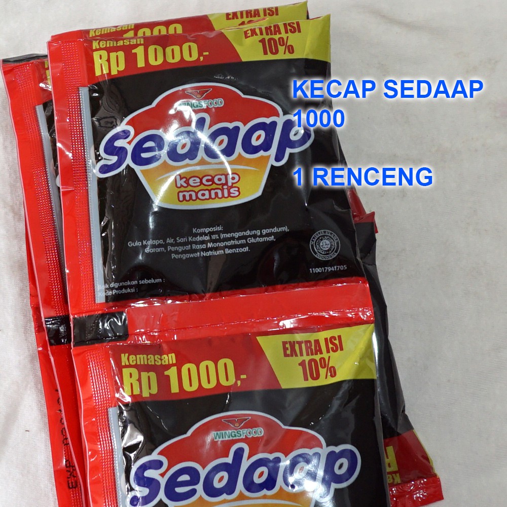 Jual KECAP SEDAAP 1000 1 Renceng 12 Sachet @34ml - KECAP SEDAAP 1000 ...