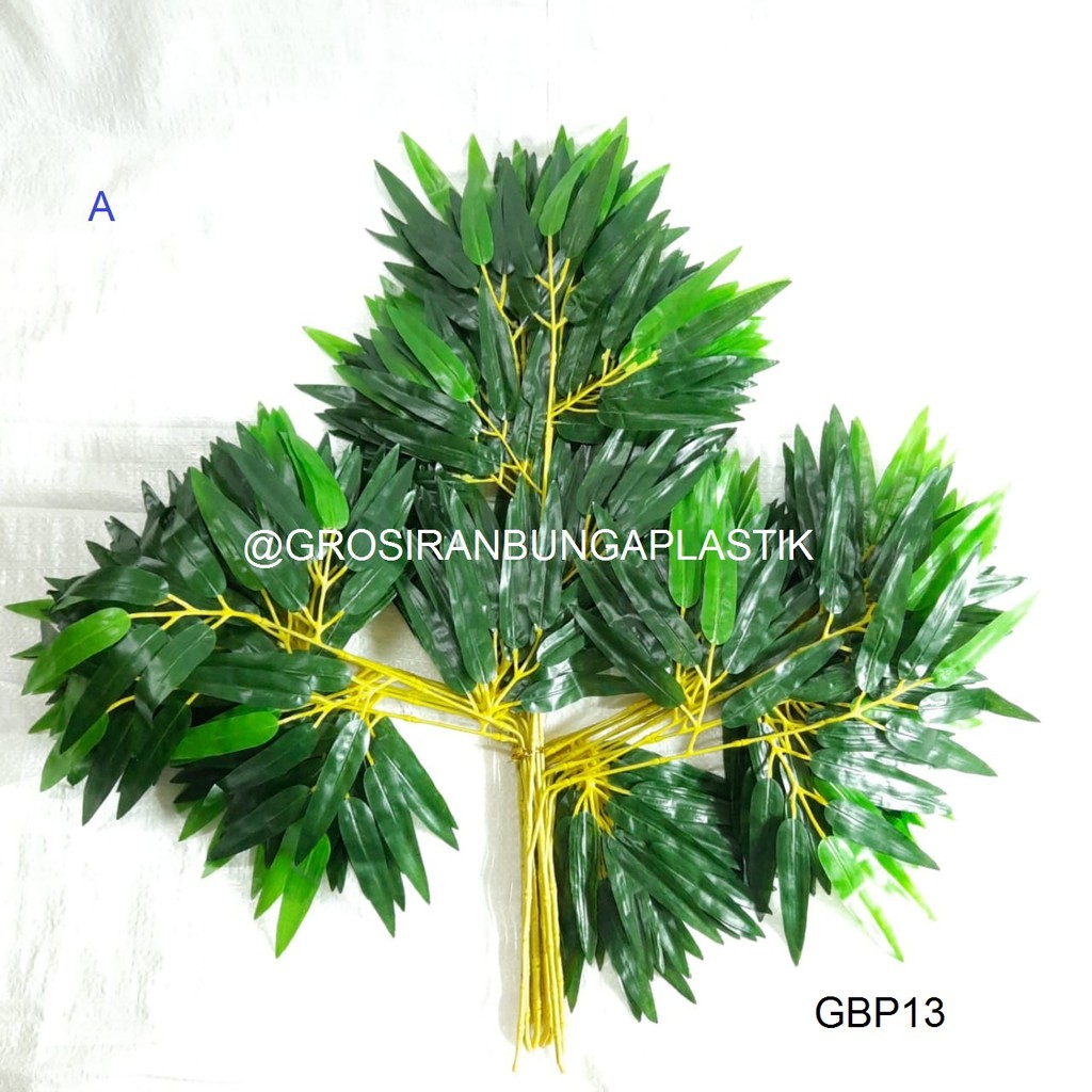 Jual Daun Artificial/Daun Hias/Daun Plastik/Daun Dekorasi/Daun Bambu ...