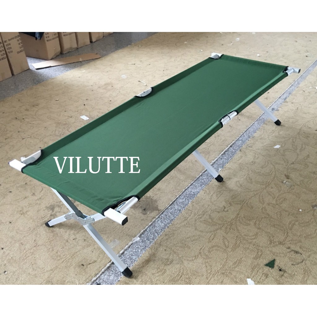 Tenda Velbed Pelbed Ranjang Lipat Aluminium Loreng Camping Bed | Shopee ...