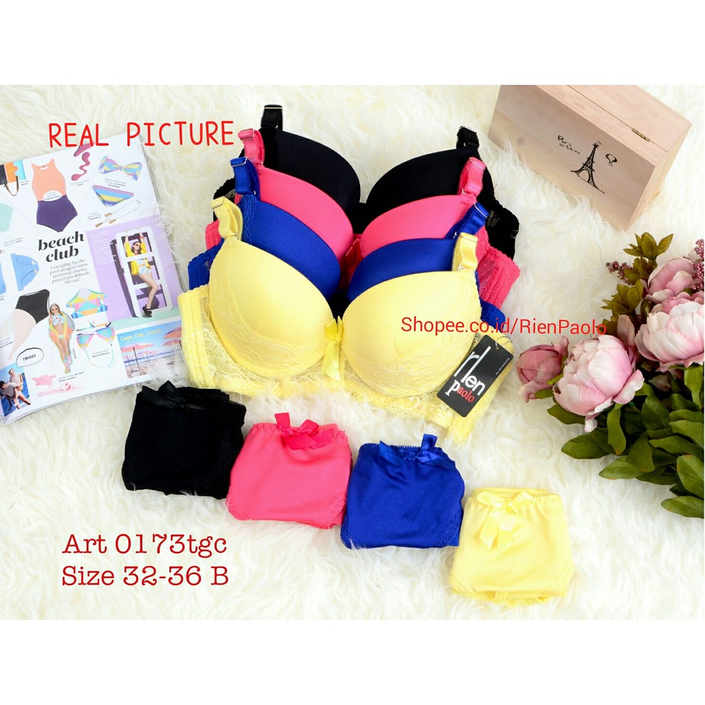 Jual BRA SET BH SEXY WANITA BH FANCY RIEN PAOLO 0173TGC | Shopee Indonesia