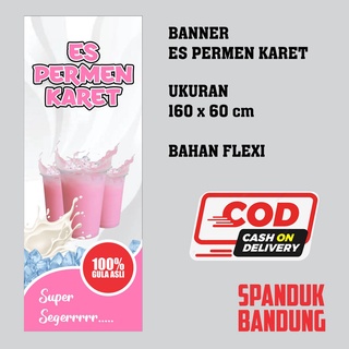 Jual SPANDUK POP ICE, banner es permen karet / banner es kepal milo ...