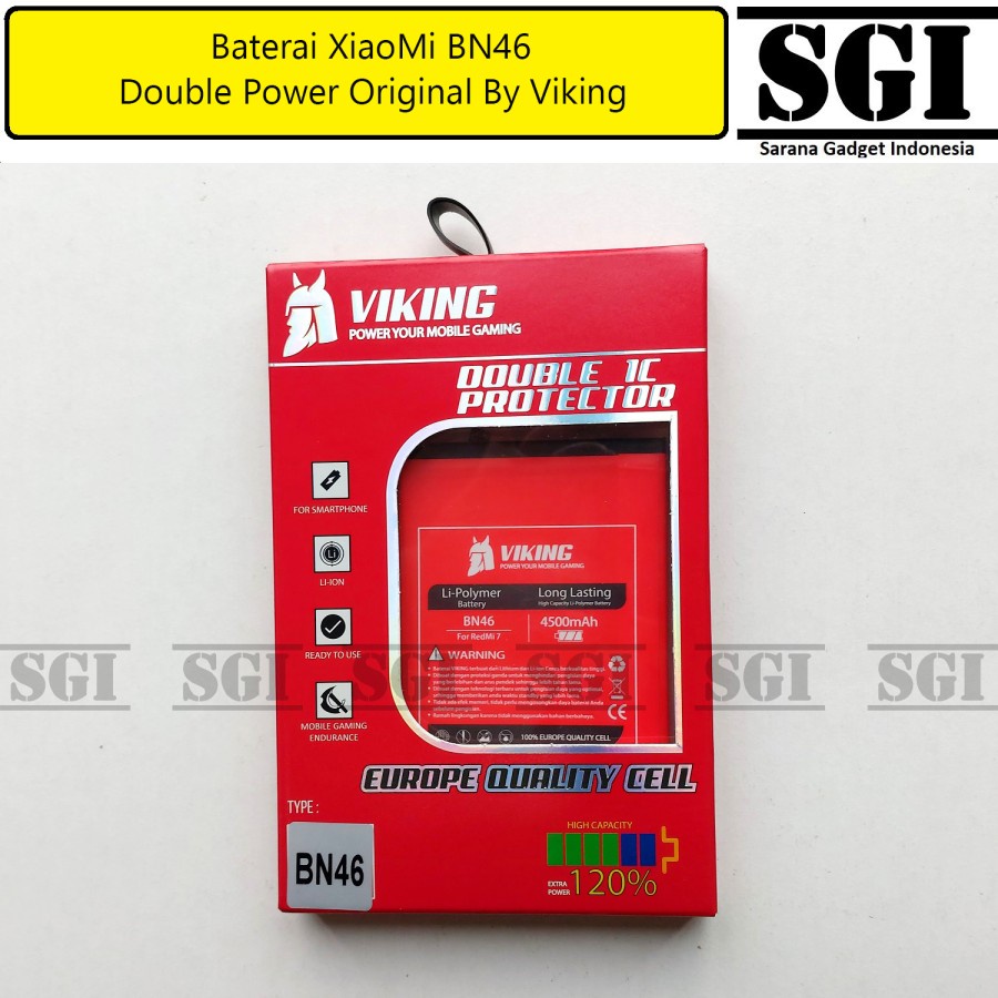 Jual Baterai VIKING Double Power Original XiaoMi BN46 Redmi 7 Note 8 ...