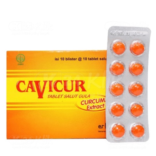 Jual Cavicur Strip 10 Tablet - Curcuma Extract Penambah Nafsu Makan dan ...