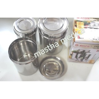 Jual Canister Set kom Tutup Set 3 Pcs Rosh Stainless Steel | Shopee ...
