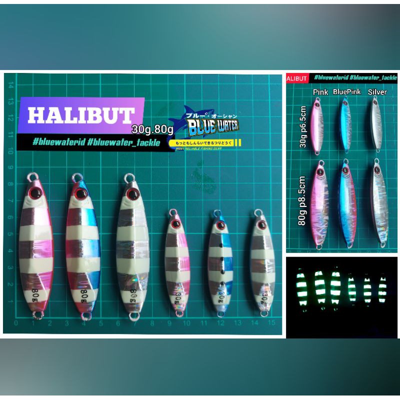 Jual METAL JIG BLUEWATER Halibut 30g 80g (Umpan Pancing) Indonesia ...