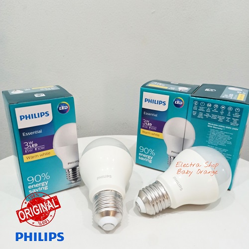 Jual Lampu Led Philips 3 Watt Warm White Premium | Shopee Indonesia