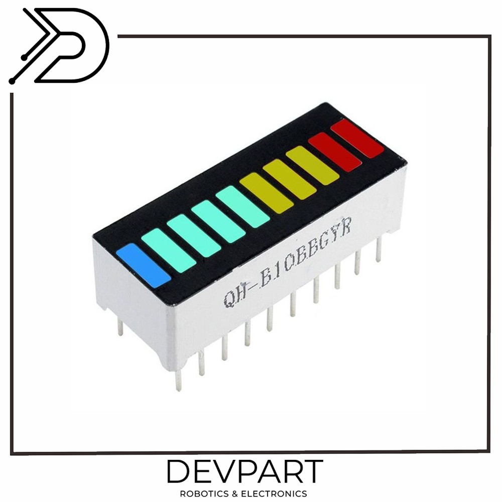 Jual Battery Level Indicator LED Bar Graph Power Display Indicator 10 ...