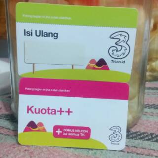Jual Voucher Tri Kuota 2GB Voucer Three Kuota++ 2 GB Vocer isi ulang 3 ...