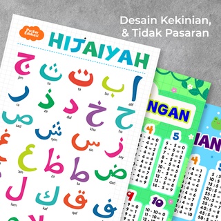 Jual Poster Hijaiyah Mengenal Huruf Hijaiyah Alif Ba Ta Belajar Mengaji ...