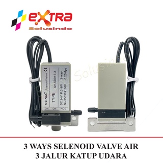 Jual SELENOID 3 WAYS AIR / SELENOID 3 JALUR ANGIN NEGATIVE PRESSURE ...