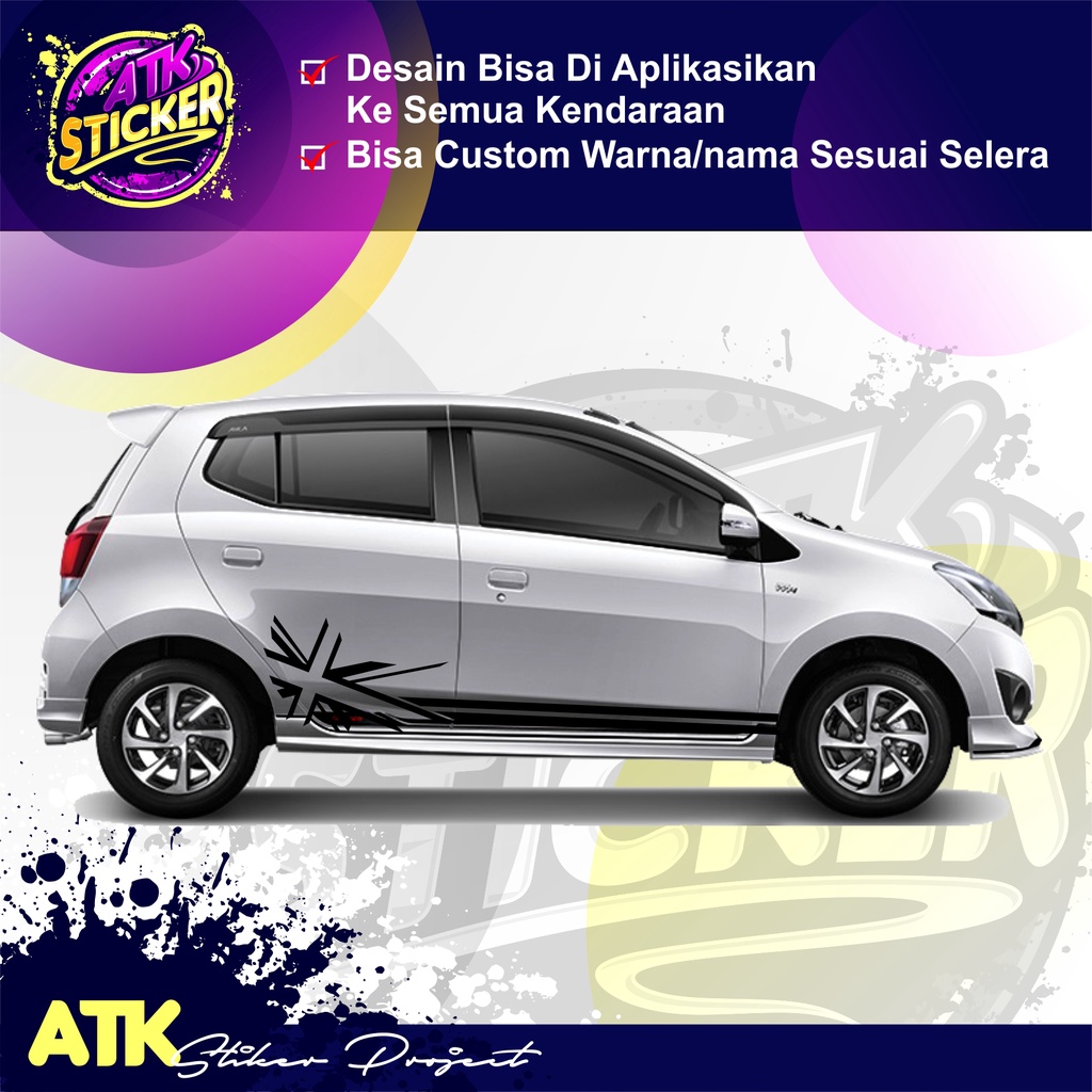 Jual Stiker Strip Agya Sticker Strip Modifikasi 11 Warna Modifikasi ...