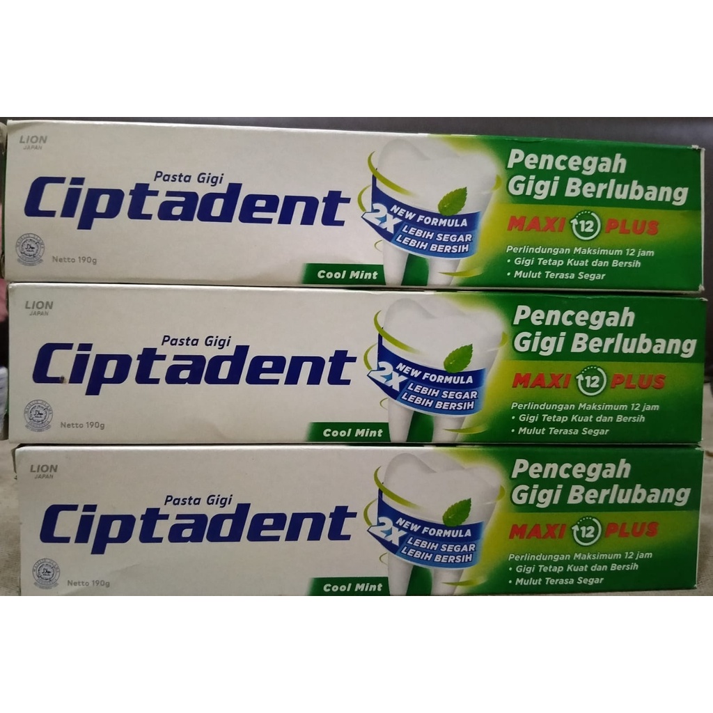 Jual Ciptadent Odol Pasta Gigi Cool Mint 190g | Shopee Indonesia