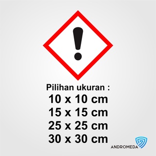 Jual Safety Stiker Poster Label B3 GHS : Iritasi ( Irritant ) Indonesia ...