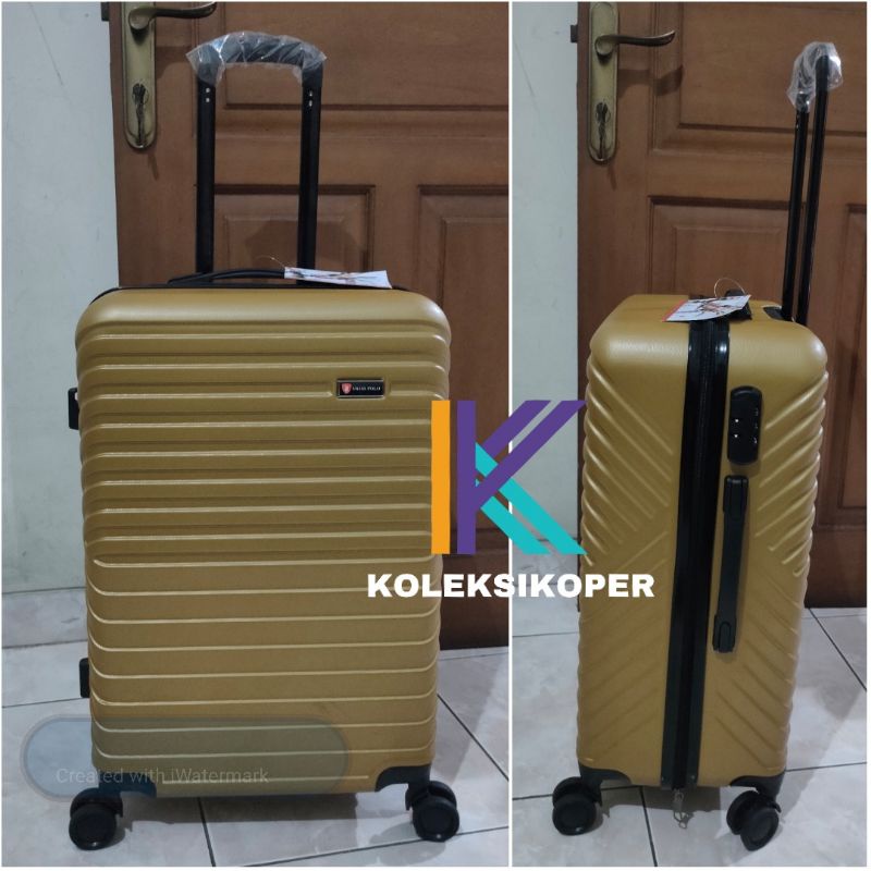 Jual Koper Polo Swiss Fiber ABS gold ukuran Bagasi 24 inch roda putar ...