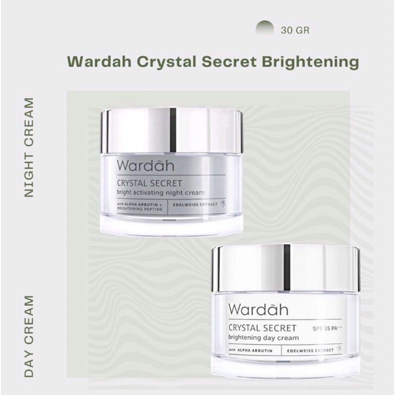 Jual Wardah Crystal Secret Day and Night Cream 30 g | Shopee Indonesia