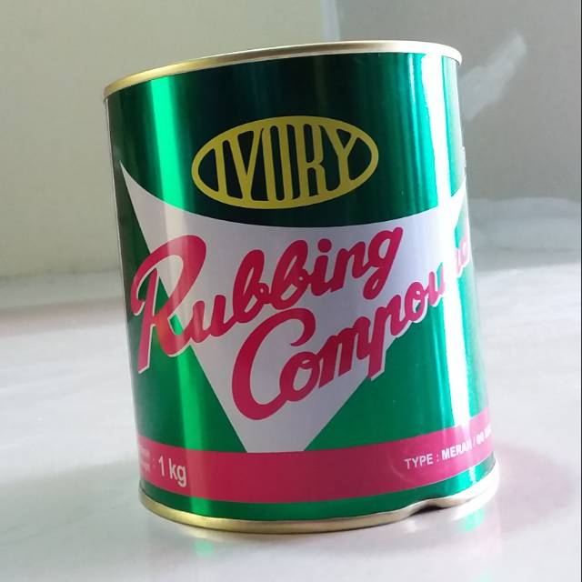 Jual KOMPON IVORY RUBBING COMPOUND MERAH KEMASAN 1 KG Indonesia|Shopee ...