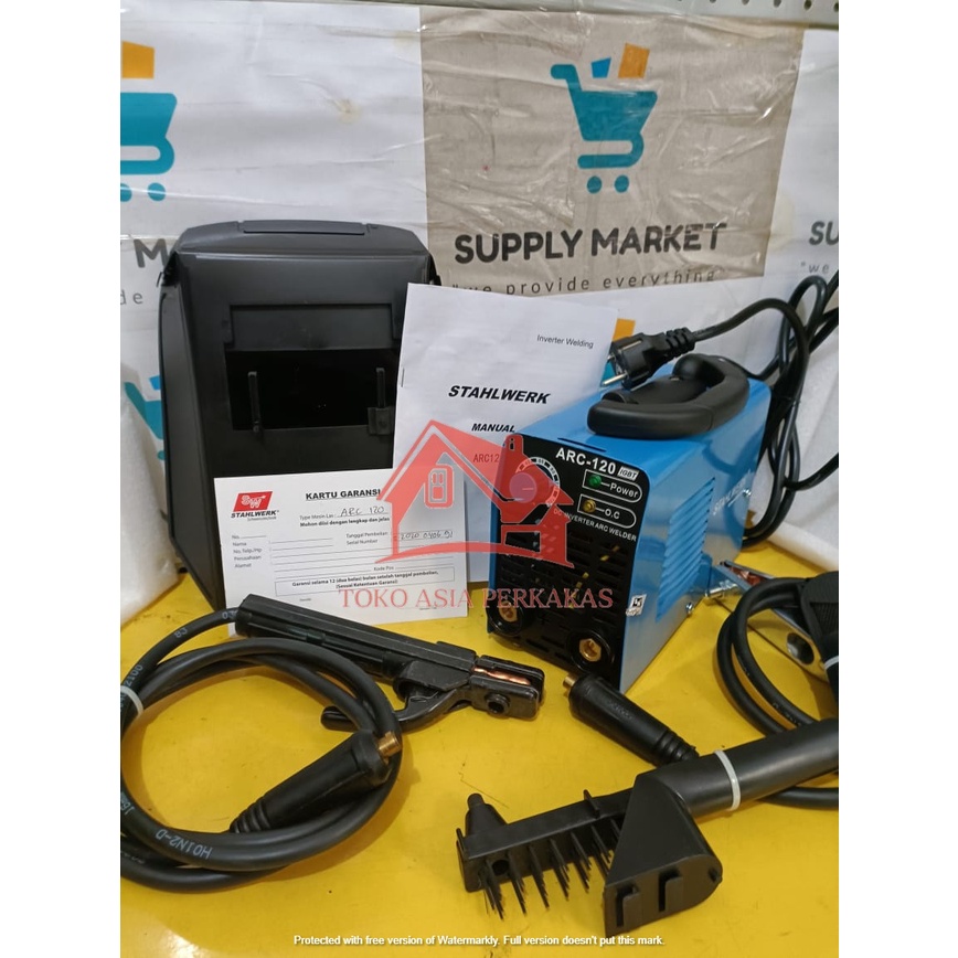 Jual MESIN LAS ARC 120A STAHLWERK - TRAVO LAS STAHLWERK 120 A MMA - MESIN LAS 880WATT TRAFO LAS ...