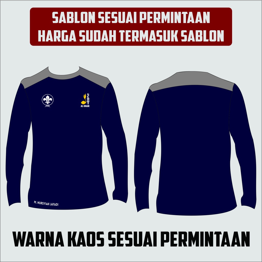 Jual KAOS DECKER LENGAN PANJANG PRAMUKA / SECURITY / SATPAM / PMR ... Jual KAOS DECKER LENGAN PANJANG PRAMUKA / SECURITY / SATPAM / PMR ...