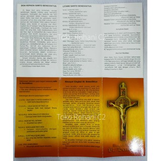 Jual Lembaran Doa Medali/ Salib Santo Benedict - Lembaran Doa Benediktus | Shopee Indonesia