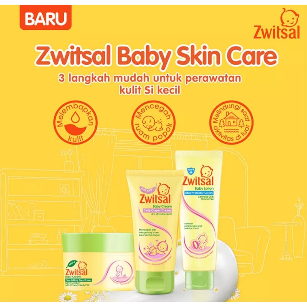 Jual Zwitsal Baby Skin Care 50gr / 100ml | Shopee Indonesia