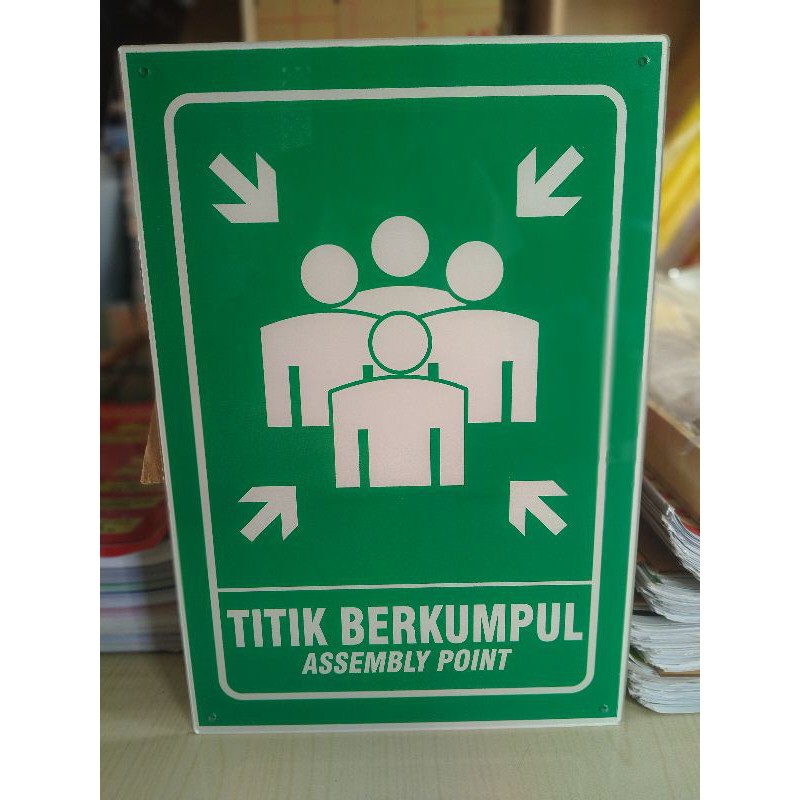 Akrilik Titik Kumpul Atau Titik Berkumpul / Assembly Point | Shopee ...