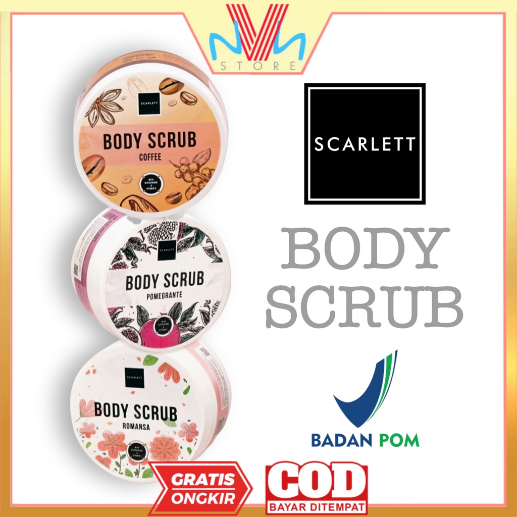 Jual SCARLETT WHITENING BODY SCRUB - BODY SCRUB SCARLETT - LULUR ...
