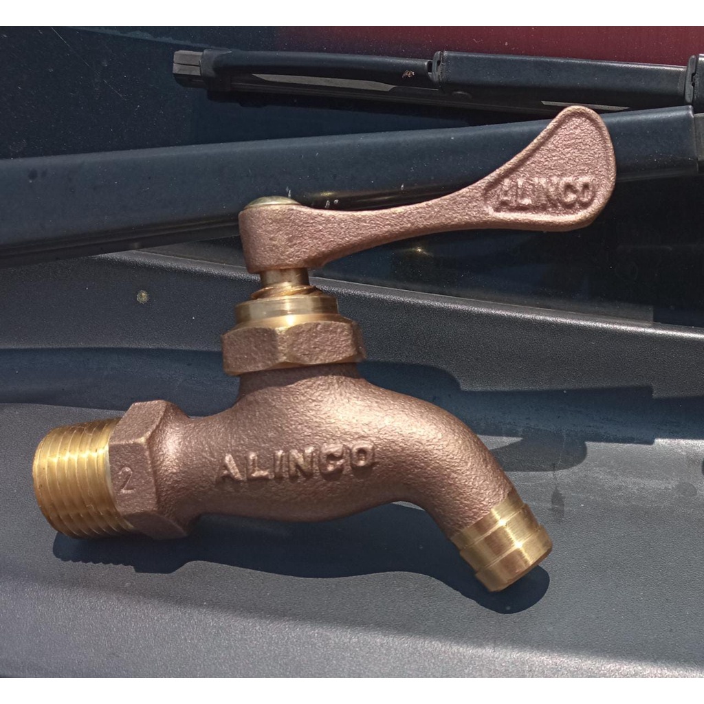 Jual Kran Air Kuningan Alinco 1/2" inch /Kran air tembok original ...
