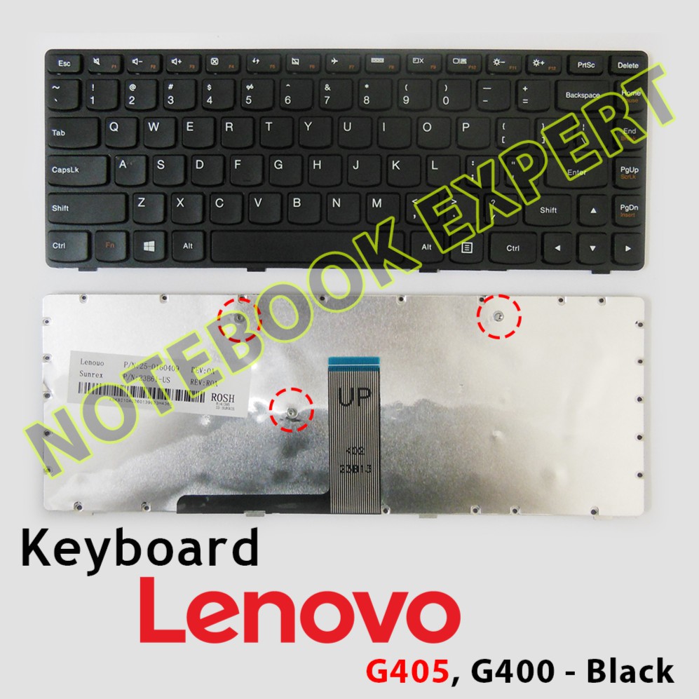 Jual Keyboard Lenovo G400, G405 New Series - Black | Shopee Indonesia