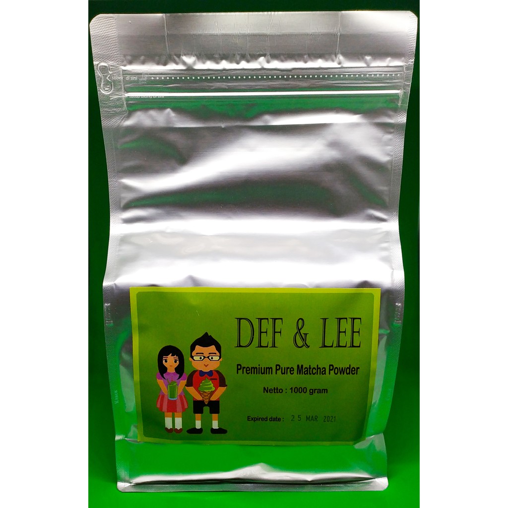 Premium Pure Matcha Powder (Bubuk Greentea/Teh Hijau) 1000 gram ...