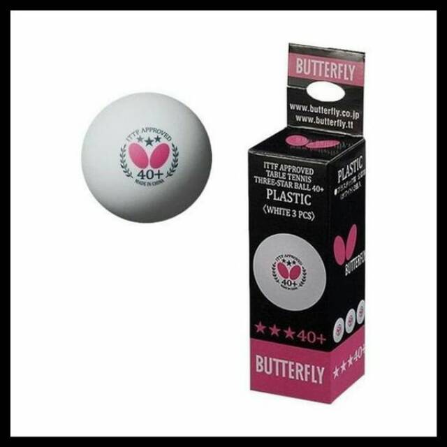 Jual Bola pingpong butterfly 40+. Bola Tenis meja butterfly 40+ | Shopee Indonesia