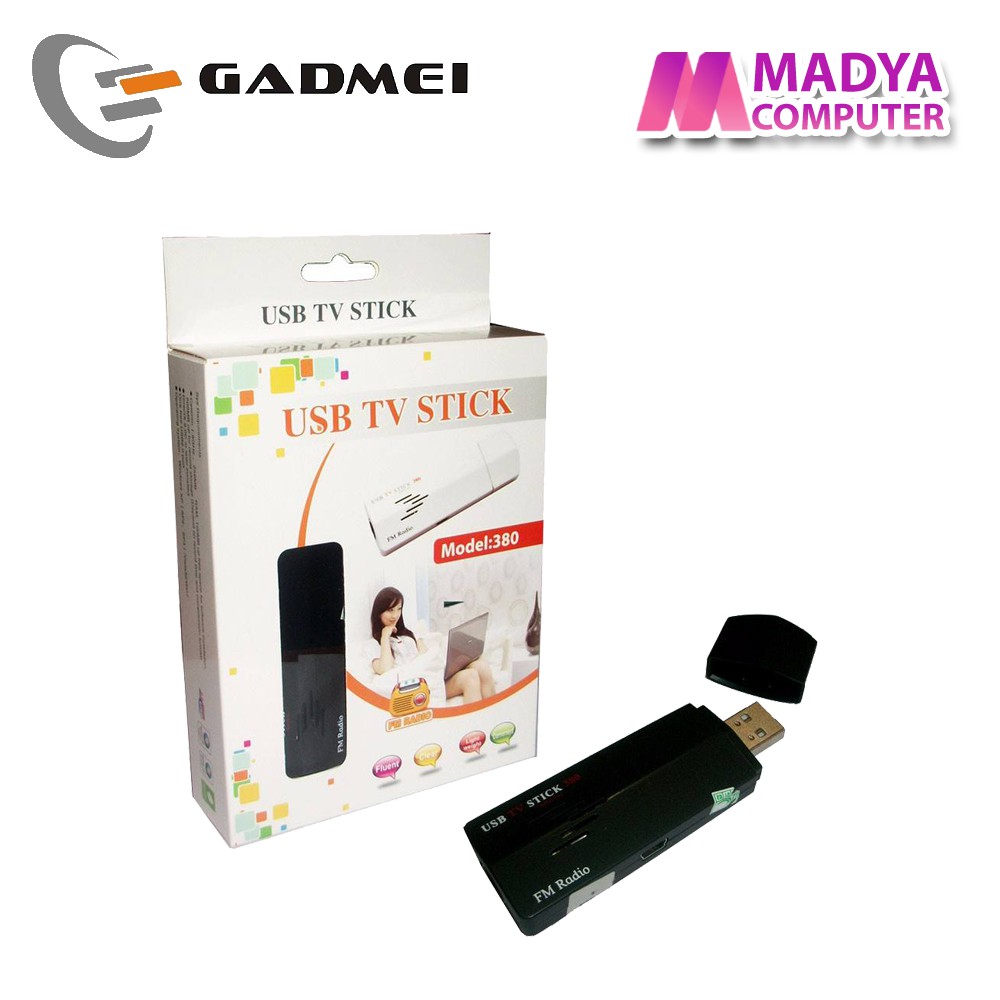 Jual Gadmei USB TV Stick Turner Analog 380 Untuk Laptop | Shopee Indonesia