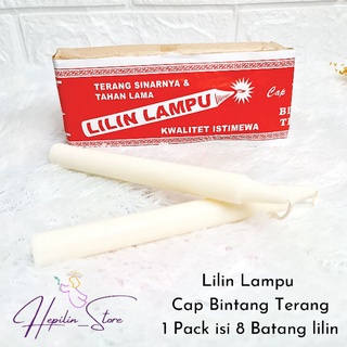 Jual Lilin KECIL Cap Bintang Terang 1 Pack isi 8 pcs ( 13 cm atau 13.5 ...
