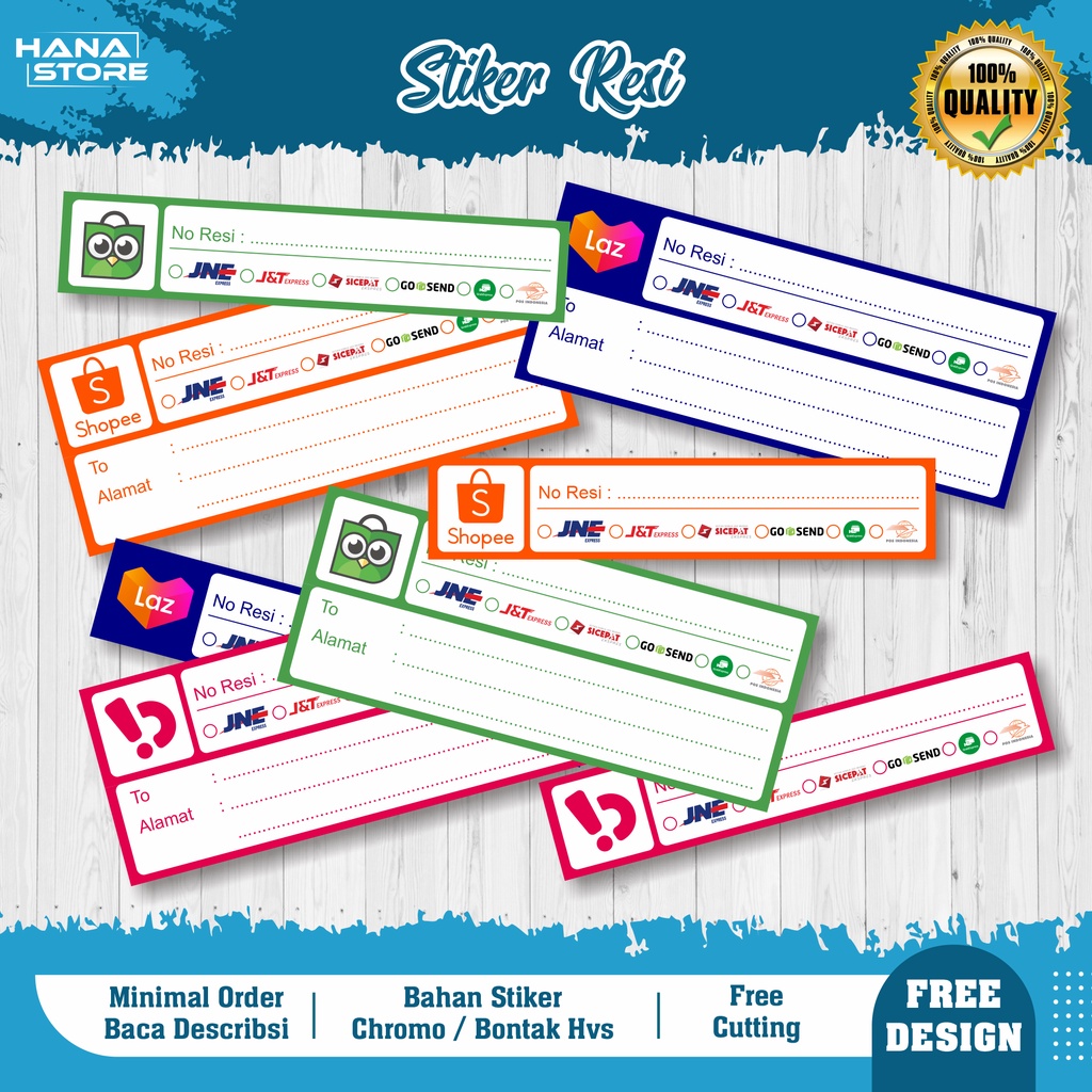 Jual Stiker Resi - Stiker Pengiriman - Label Resi - Stiker Label Resi ...