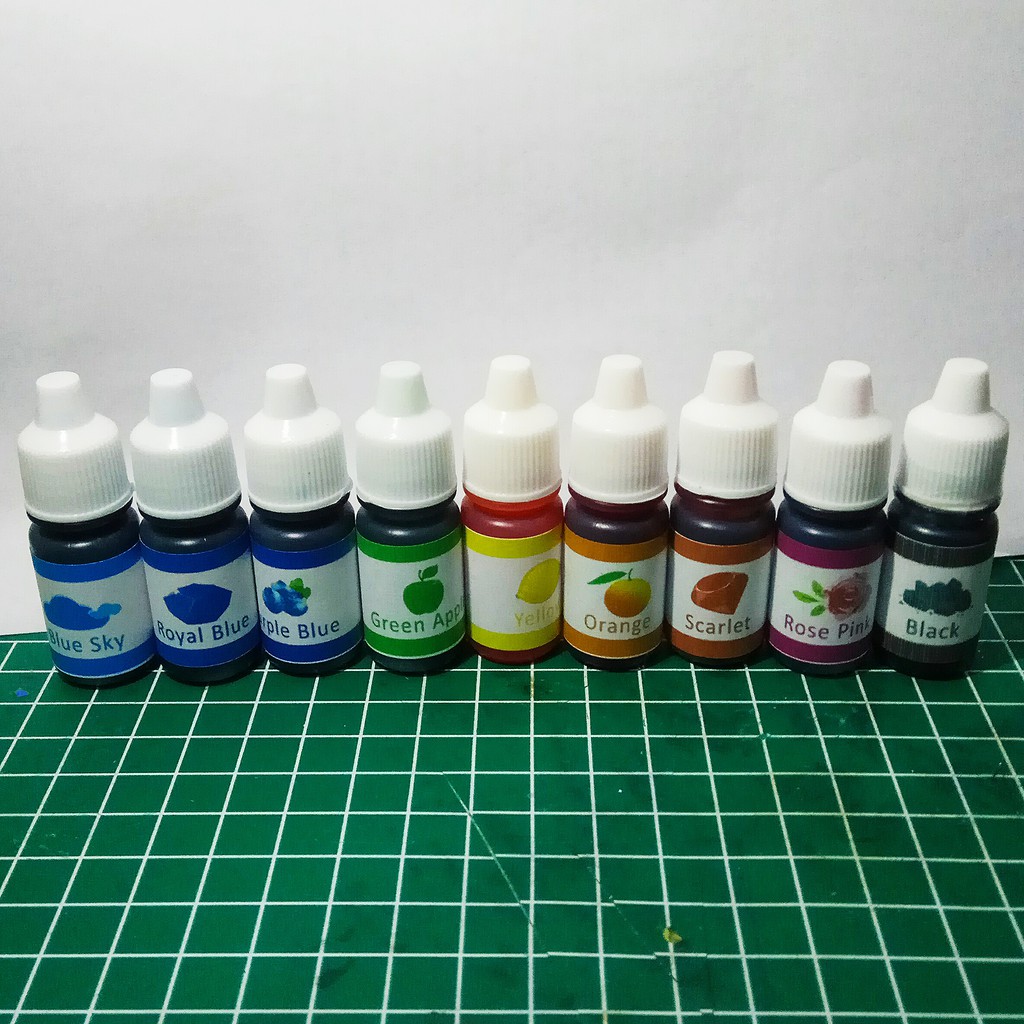 Jual Pewarna Resin Epoxy Transparant Color (1 set bonus 1 pc) | Shopee ...