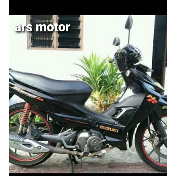 Jual striping sticker ori suzuki shogun 125 NR hitam cw | Shopee Indonesia