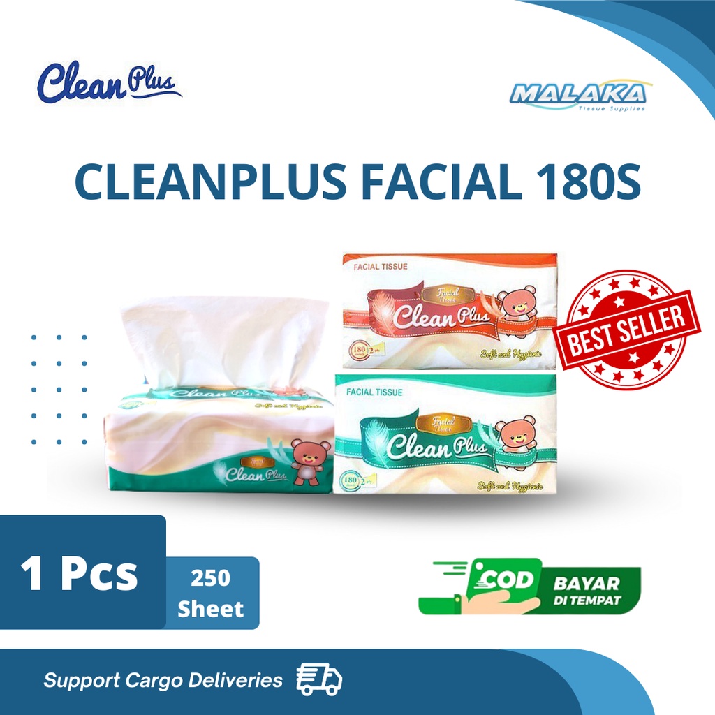 Jual Tisu Wajah Tissue Cleanplus 180 Sheet Halus dan Lembut - 1 Pcs | Shopee Indonesia