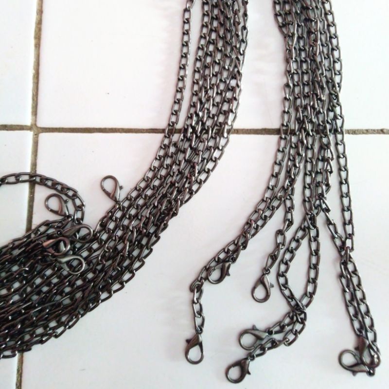 Jual Rantai Tas/Tali Rantai Tas/Rantai tas+pengait/Rantai Tas Besi/Tali ...