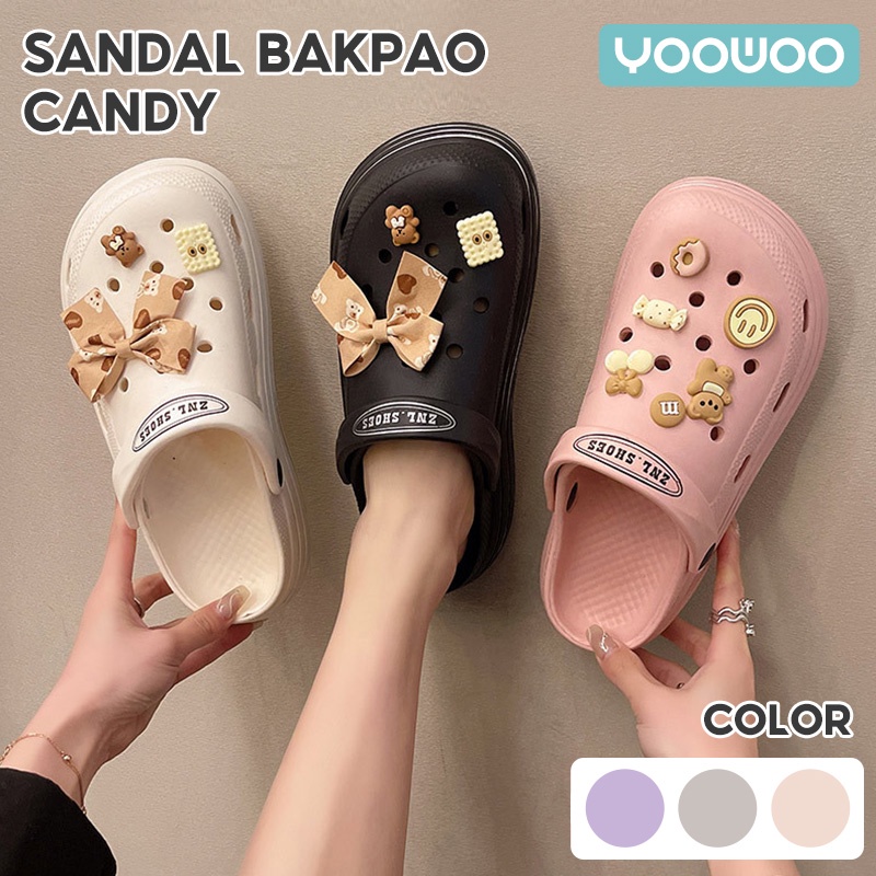 Jual YooWoo sandal wanita / sandal slop / sendal baim / sepatu / wanita ...