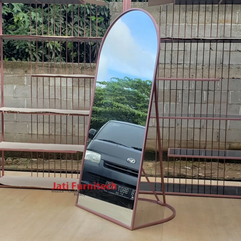 Jual Standing Mirror Rose Gold - Kaca Cermin - Kaca Full Badan | Shopee ...