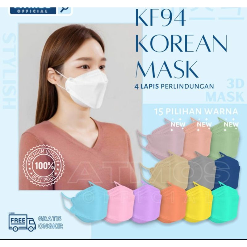 Jual Masker KF 94 warna isi 10pcs | Shopee Indonesia