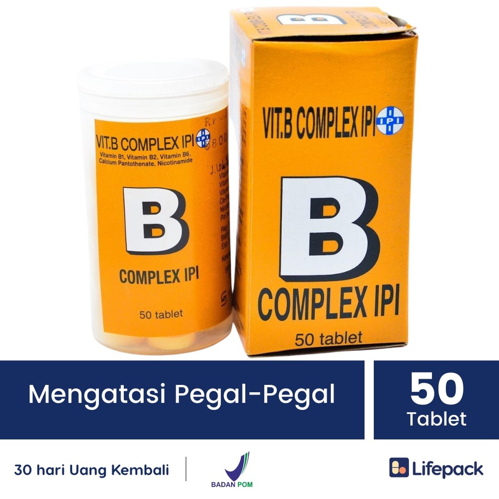 Vitamin B Kompleks IPI 45 Tablet - Vitamin B Kompleks - Lifepack ...