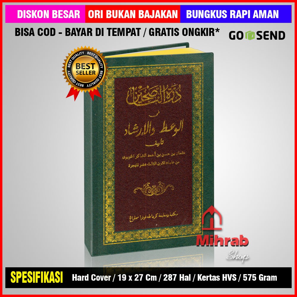Jual Kitab Kuning - Durrotun Nasihin - Penerbit Toha Putra - Hard Cover ...
