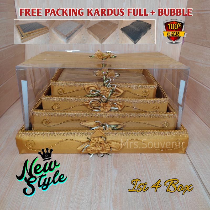 Jual Kotak Hantaran Seserahan Pernikahan Mika Box Mewah Free Packing ...